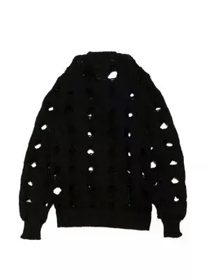 Comme Des Garçons Chunky-knit Cardigan