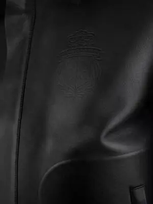 BILLIONAIRE Long-sleeved Leather Jacket