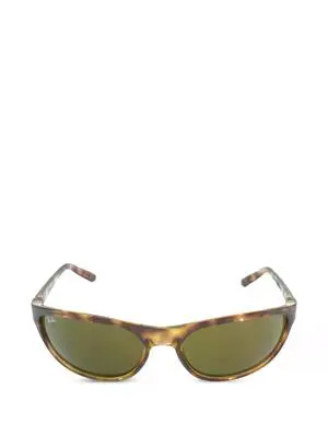 Ray-ban Tortoiseshell-effect Rectangle-frame Sunglasses - Brown