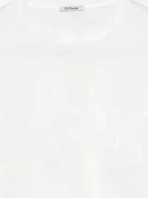 PARLOR Lace Appliqué T-shirt