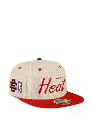 New Era Eric Emanuel Miami Heat 9fifty Corduroy Snapback Hat - Neutrals