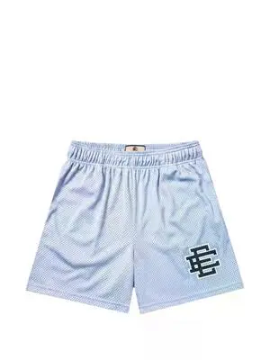 ERIC EMANUEL Mesh Logo Patch Shorts - Blue