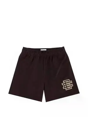 ERIC EMANUEL Logo Print Shorts - Brown