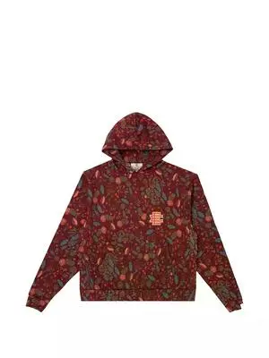 ERIC EMANUEL Floral Print Hoodie - Red
