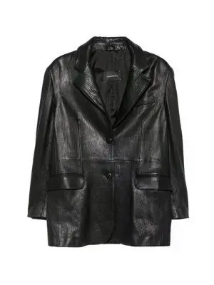 MANOKHI Grainy Effect Button-fastening Jacket