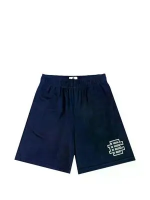 ERIC EMANUEL Logo Print Track Shorts - Blue