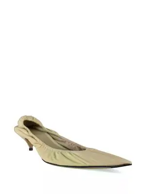 THE ROW Liisa Elongated Almond-toe Mules