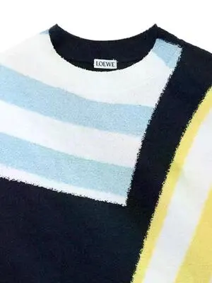 Loewe Striped Knit Cotton T-shirt