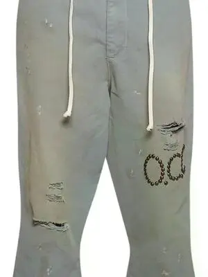 RIVINGTON ROI REBIS Distressed Studded Trousers