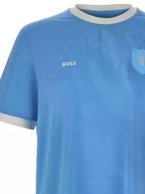 BOSS Logo-patch Contrast-trim T-shirt