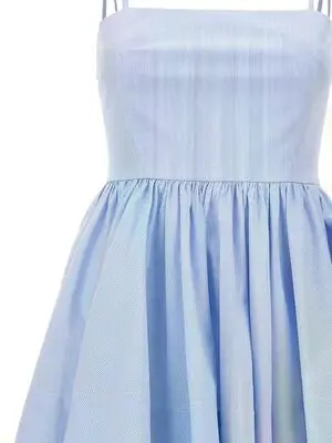 Andamane Carrie Micro-stripe Pleated Mini Dress