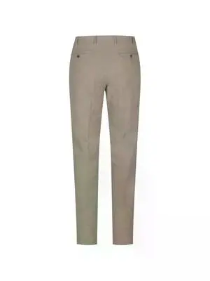 Canali Pressed-crease Linen Trousers