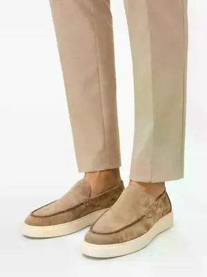 POCHE PARIS Suede Slip-on Loafers