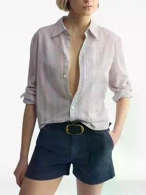 NILI LOTAN Raphael Striped Shirt