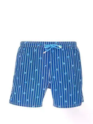 MC2 SAINT BARTH Lighting Starfish-print Swim Shorts - Blue
