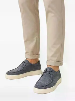 POCHE PARIS Suede Lace-up Oxford Shoes