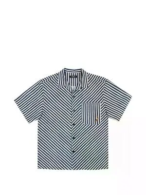 MOSSO SUN WEAR Striped Short-sleeve Shirt