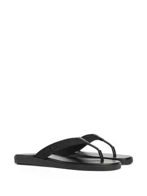 Gucci Logo-embroidered Thong Sandals