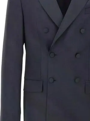 DIGEL Ragg Double-breasted Blazer - Blue