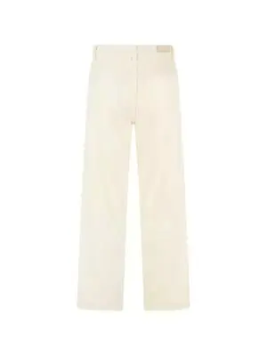 ICON DENIM LOS ANGELES High-waisted Straight-leg Jeans - Neutrals