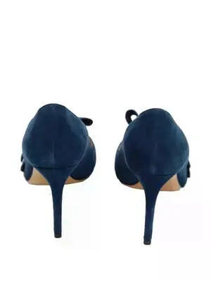 MARIO VALENTINO VINTAGE Bow Almond-toe Pumps