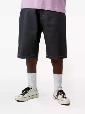 Carhartt Work In Progress Brandon Logo-patch Denim Shorts - Blue