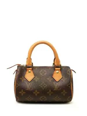 LOUIS VUITTON Monogram Mini Speedy Hl Satchel