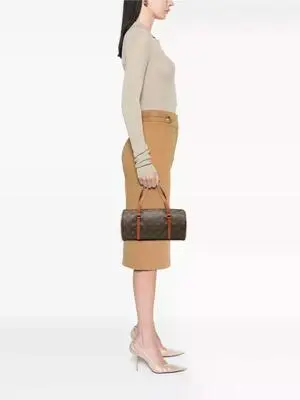 LOUIS VUITTON Monogram Papillon 30 Handbag - Brown