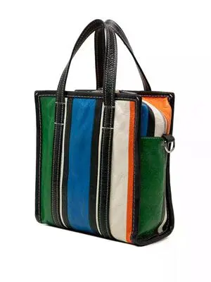 Balenciaga Lambskin Bazar Shopper Xs Satchel - Blue