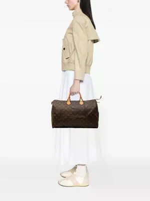 LOUIS VUITTON Monogram Speedy 40 Boston Bag - Brown