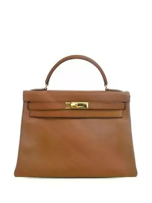 Hermès 1998 Epsom Kelly Sellier 32 Satchel - Brown
