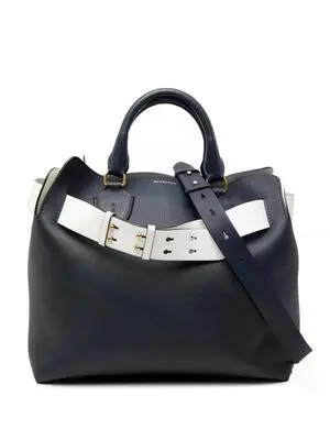 Burberry Leather Belt Bag Satchel - Blue