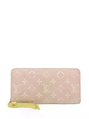 LOUIS VUITTON 2021-2026 Bicolor Monogram Empreinte Zippy Wallet Long Wallets - Pink