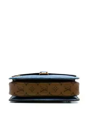 LOUIS VUITTON 2017 Epi Denim And Reverse Monogram Pochette Metis Satchel