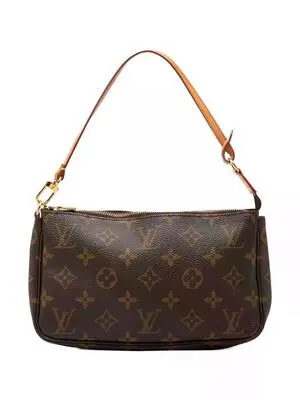 LOUIS VUITTON Monogram Pochette Accessoires Shoulder Bag - Brown