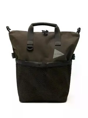 AND WANDER Mesh-panelled Shoulder Bag