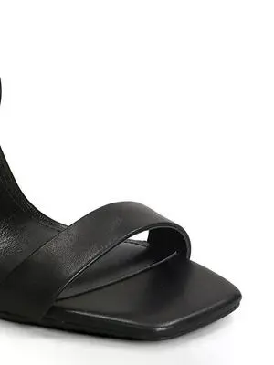 GOLD & ROUGE Embossed-heel Sandals