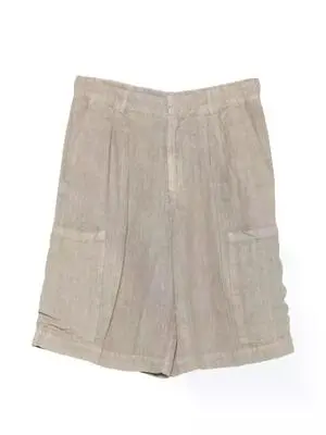 COSTUMEIN Patch-pocket Shorts - Neutrals