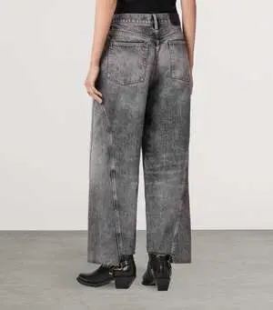 ALLSAINTS Asymmetric Fox Wide-leg Jeans