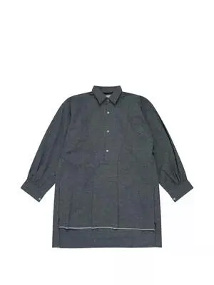 SETCHU Pleated Bib Long Sleeve Shirt