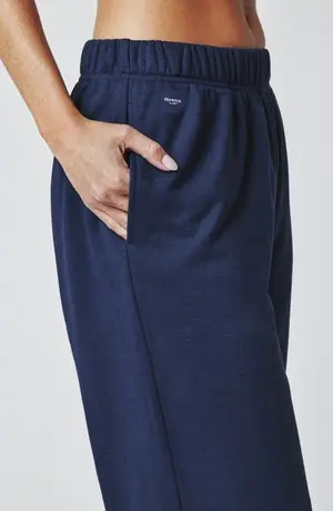 FLORENCE BY MILLS Cotton Blend Boyfriend Joggers - Navy