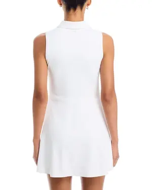 Vineyard Vines Sleeveless Zip Up Polo Mini Dress - White