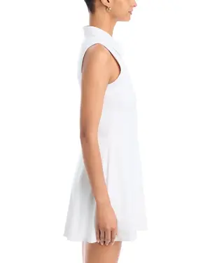 Vineyard Vines Sleeveless Zip Up Polo Mini Dress - White