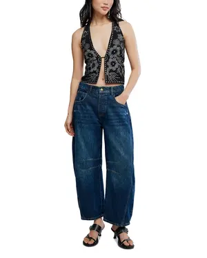 Free People Kenzie Studded Halter Top