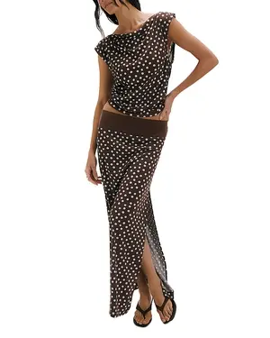 Free People Heat Wave Top And Skirt Set