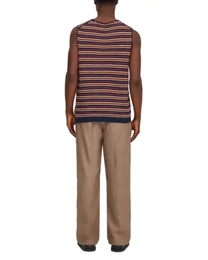Nn07 Striped Knit Tank Top