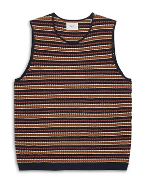 Nn07 Striped Knit Tank Top