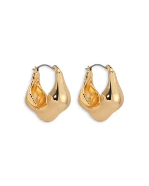 Ettika Molten Metal Hoop Earrings