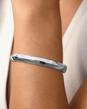 Ettika Base Stacking Bangle Bracelet - Silver