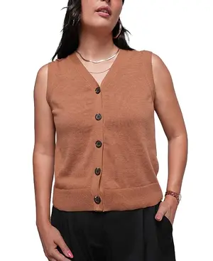 WILDFANG The Everyday Sweater Vest - Walnut